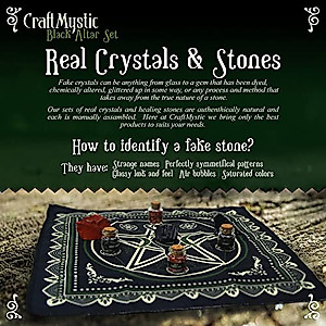 Witchcraft Supplies Wiccan Tools for Beginners - 50 Set Witchy Gifts Starter Kit Box - Crystals for Witchcraft Dried Herbs Spell Jars Candles - Spiritual Altar Witch Stuff for Pagan Gothic Room Decor