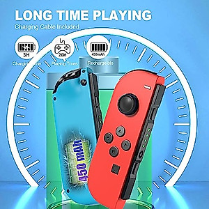 DILITT Joypad Controllers for Nintendo Switch,Left Right Joypad Replacement for Switch/Lite/OLED,Switch Controllers Joypad Supports Screenshot/Wake-up Function/Motion Control（PS）