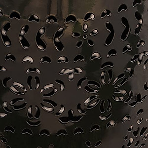 Christopher Knight Home Ruby Outdoor 12" Iron Side Table, Black