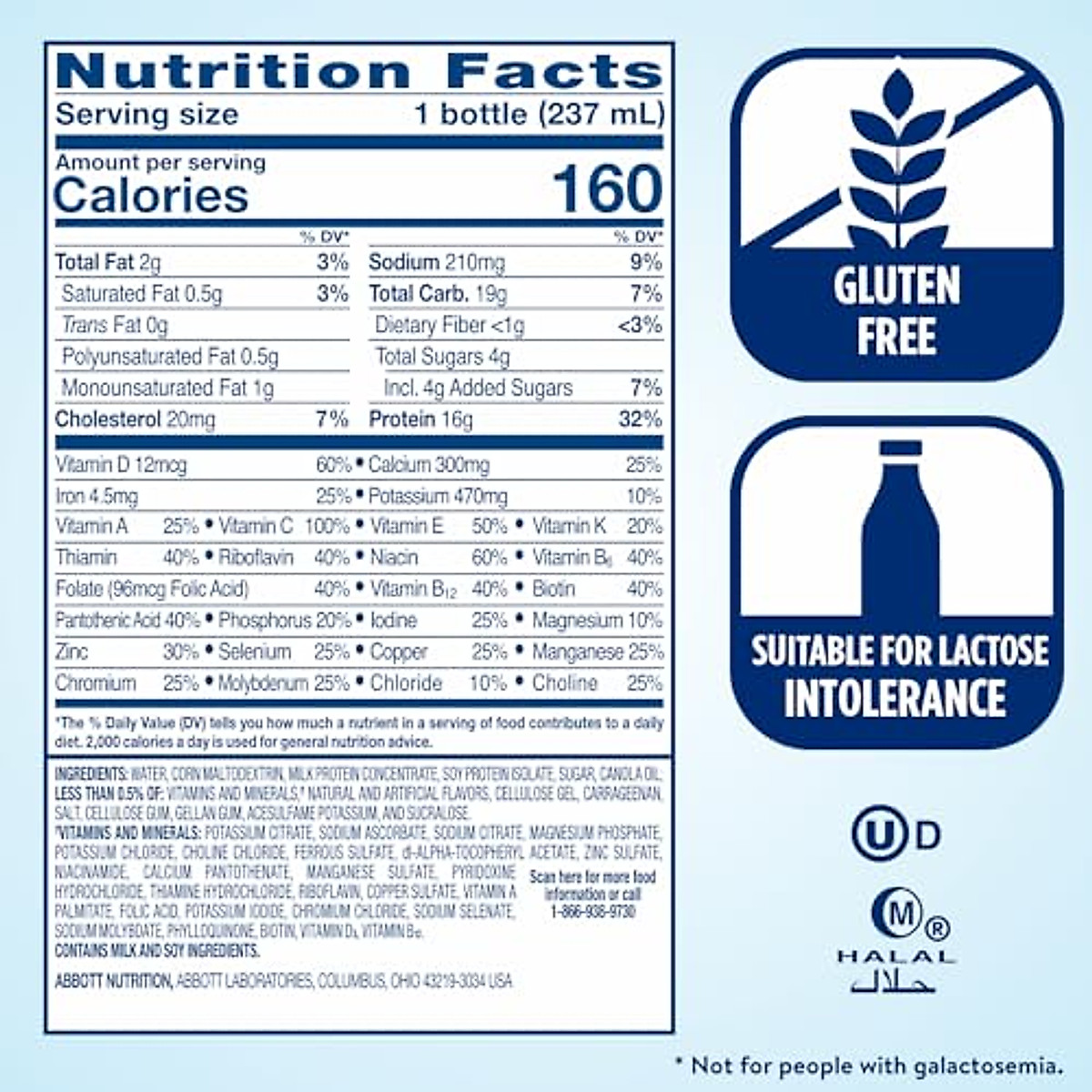 Ensure High Protein Vanilla Nutrition Shake, 6 Pack