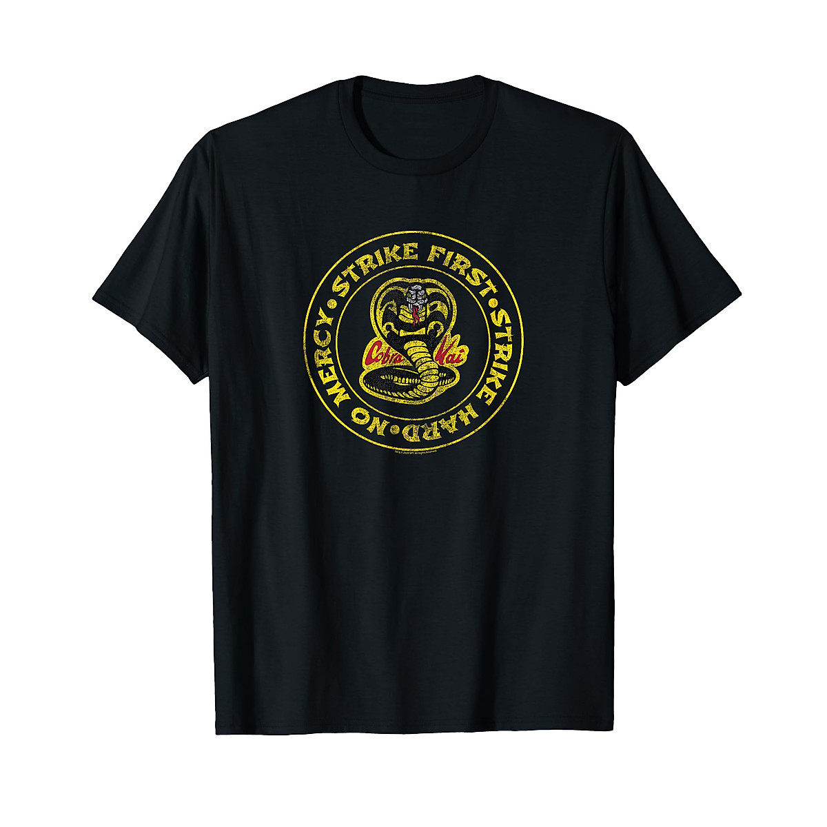 Cobra Kai Strike First Circle Logo T-Shirt