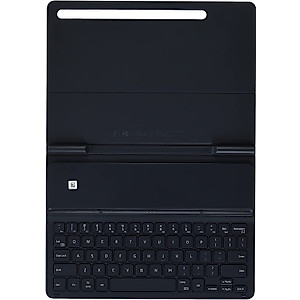 SAMSUNG Galaxy Tab S8 and Tab S7 Book Cover Keyboard Slim, Tablet Screen Protector, Lightweight, Mobile Workstation, US Version, Mystic Black