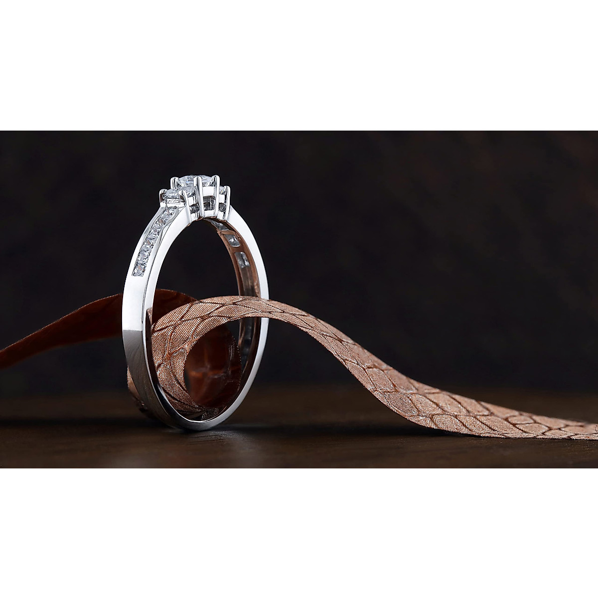 Dazzlingrock Collection 0.60 Carat Princess Cubic Zirconia 3 Stone Minimalist Anniversary Ring for Women in 925 Sterling Silver Size 6.5