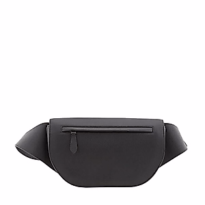 Burberry Men's Black Leather Large Olympia Bum Bag