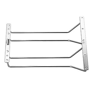 Dianoo 2 Rows 27cm Wine Glass Racks, Stemware Racks, Stainless Steel Bar Home Cup Glass Holder, Wine Glass Rack Hanger, Under Cabinet Wine Glass Stemware Rack Holder, 2 Rows