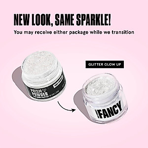 Fancy Sprinkles NYE Collection Rhinestone Silver Bulk Premium Edible Glitter, 100% Edible Glitter for Sparkling Food & Drinks No Taste or Texture (25gm)