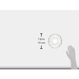 Godinger Crystal Appetizer Serving Platter for Parties Chips and Dip or Snacks Hosting Plate