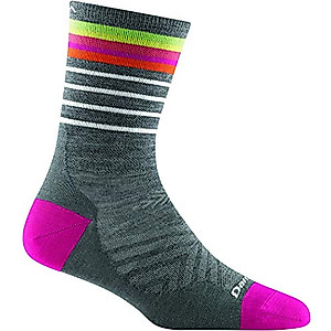 Darn Tough Women's Stride Micro Crew Ultra-Lightweight Running Sock (Style 1045) - Gray, Small