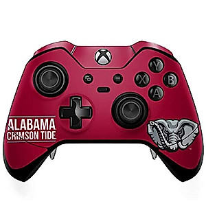 Skinit Decal Gaming Skin compatible with Xbox One Elite Controller - Officially Licensed College Alabama Crimson Tide Design