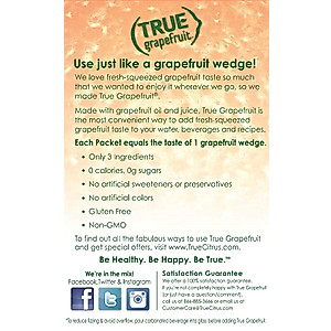 TRUE LIME and TRUE GRAPEFRUIT Water Enhancers (100 Count Lime + 32 Count Grapefruit)