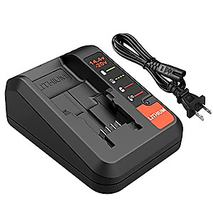 Energup Charger for Black and Decker 20V Lithium Battery LBXR20 LBXR2030 LB2X4020 and Compatible with Porter-Cable 20V Lithium Battery PCC680L PCC681L PCC682L PCC685L PCC685LP