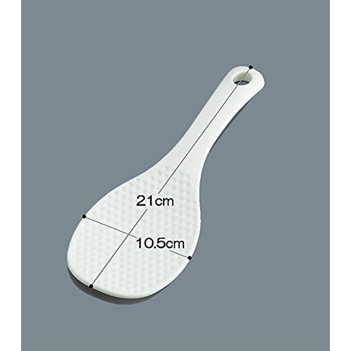 Non-Stick Sushi Rice Paddle with Suction Holder, 2.50" x 3.50" (Scoope Wide) x 7.75 Inches (Total Paddle Long)