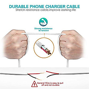 Fast Charger Compatible LG Stylo 4 G5 G6 G7 G8 V20 V30 V35 V30S V40, Samsung Galaxy S10 S10+ S8 Plus S9 S9+ S10 Active Note 8 Note 9,Moto Z Z2 Plus, USB Type C Cable with Charger Adapter [White]