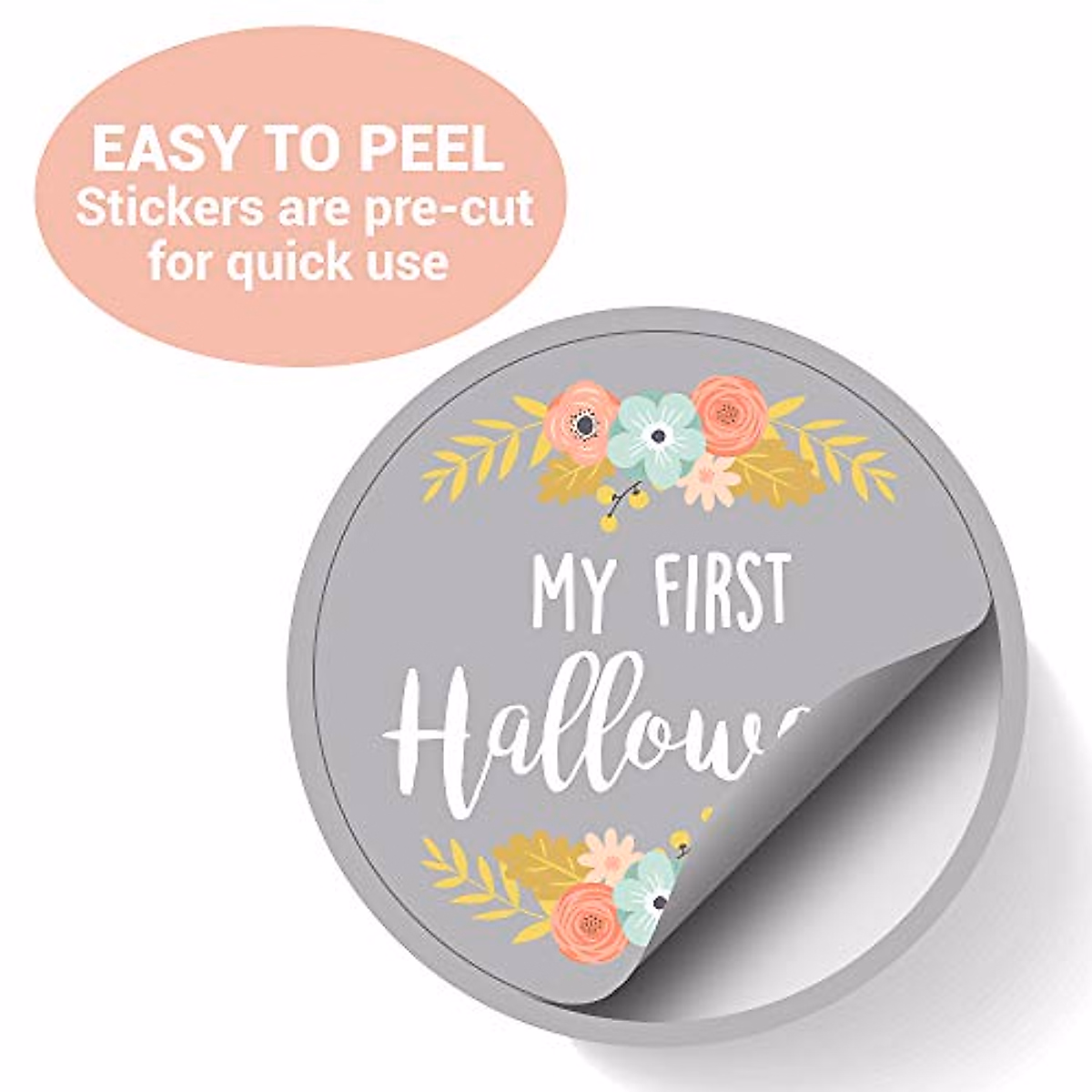 Baby Monthly Stickers | Floral Baby Milestone Stickers | Newborn Girl Stickers | Month Stickers for Baby Girl | Baby Girl Stickers | Newborn Monthly Milestone Stickers (Set of 24)