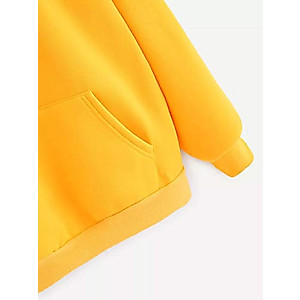 Women's Long Sleeve Hoodie Sweatshirt Pullover Tops Blouse Casual Solid Printed Pullover Hoodie for Winter Autumn