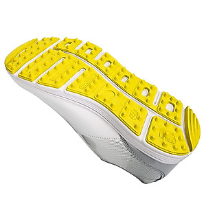 Waterproof Golf Shoes for Men Spikeless Outdoor Golf Sport Training Sneakers Classic Mens Golf Trainers Size 13 14 … (White Yellow, numeric_10)