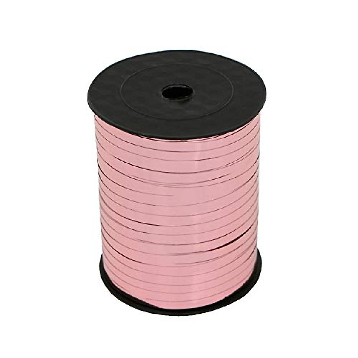 Aysekone 1 Roll 500 Yards Rose Gold Metallic Curling Ribbons Crimped Ribbon Roll Rose Gold Balloon Ribbons for Wedding Birthday Party Decor,Festival,Florist Crafts and Gift Wrapping Decorations