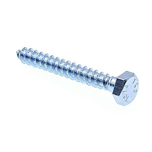 Prime-Line 9055021 Hex Lag Screws, 1/4 In. X 2 In., A307 Grade A Zinc Plated Steel (100 Pack)