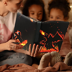 Card Binder for Trading Cards, 9-Pocket Trading Card Binder Fits 900 Cards with 50 Removable Sleeves