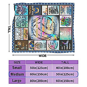 Volleyball Gifts, Volleyball Blanket for Women Men 60"X50", Volleyball Gifts Things for Teen Girls Team Coach, Volleyball Senior Night Gifts Party Favors, Soft Throw Blanket for Couch Bed
