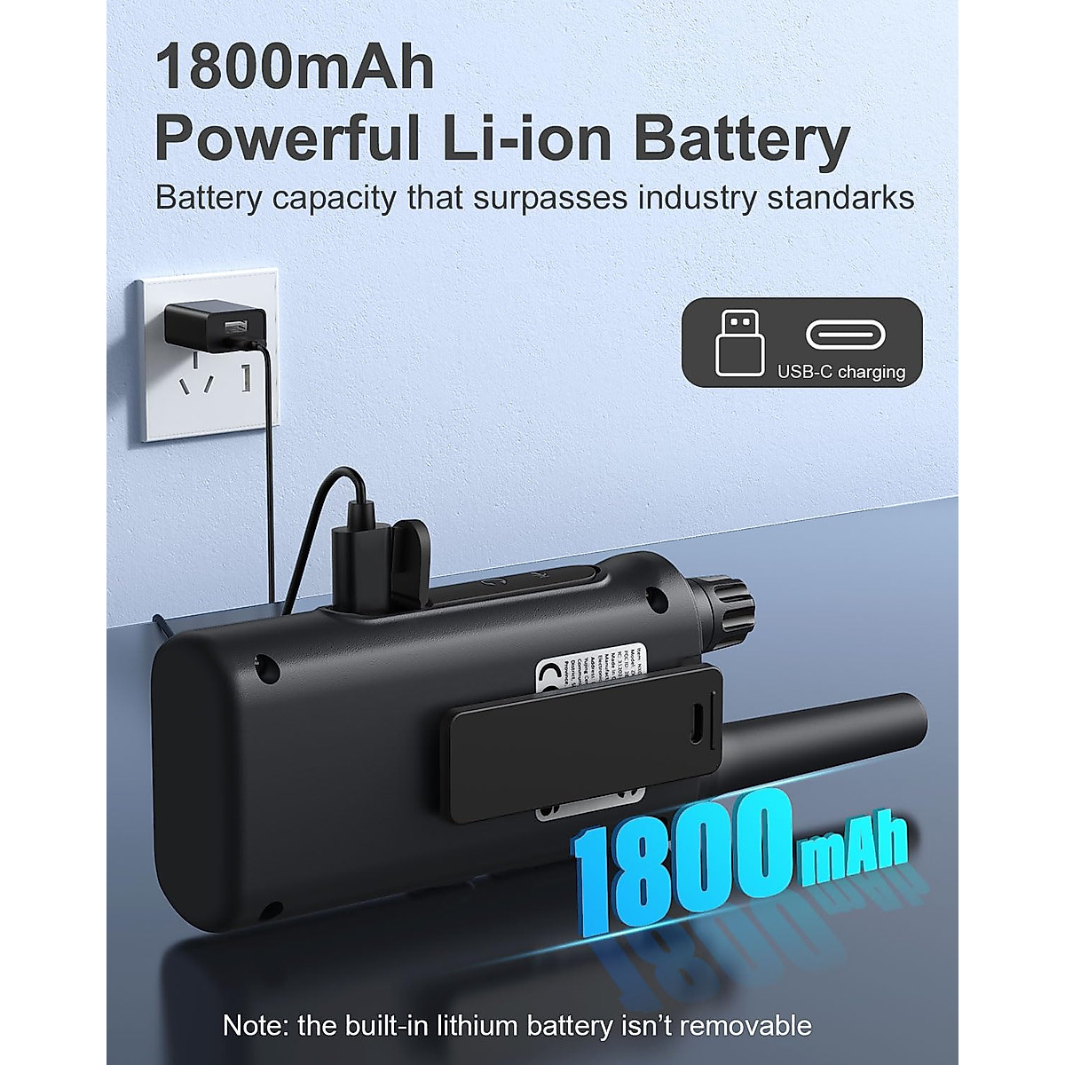 NXGKET Walkie Talkies for Adults Long Rang NOAA Weather Alerts, Rechargeable Walkie Talkies 2 Way Radio 22 FRS Channel with 1800mAh Li-ion Battery Charger USB-C Cable Outdoor Cruises Camping, 4 Pack