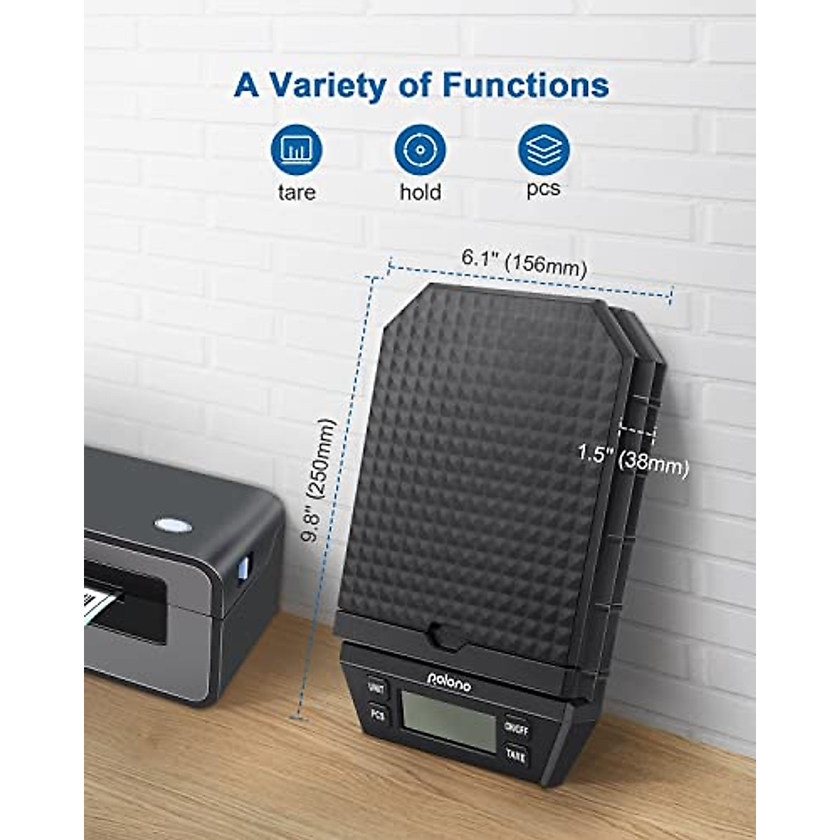 POLONO Label Printer, PL420 4x6 Thermal Printer, High-Speed Shipping Label Printer, Commercial Direct Thermal Printer, Digital Shipping Postal Scale, 88 LB × 0.1 OZ Shipping Scale for Packages