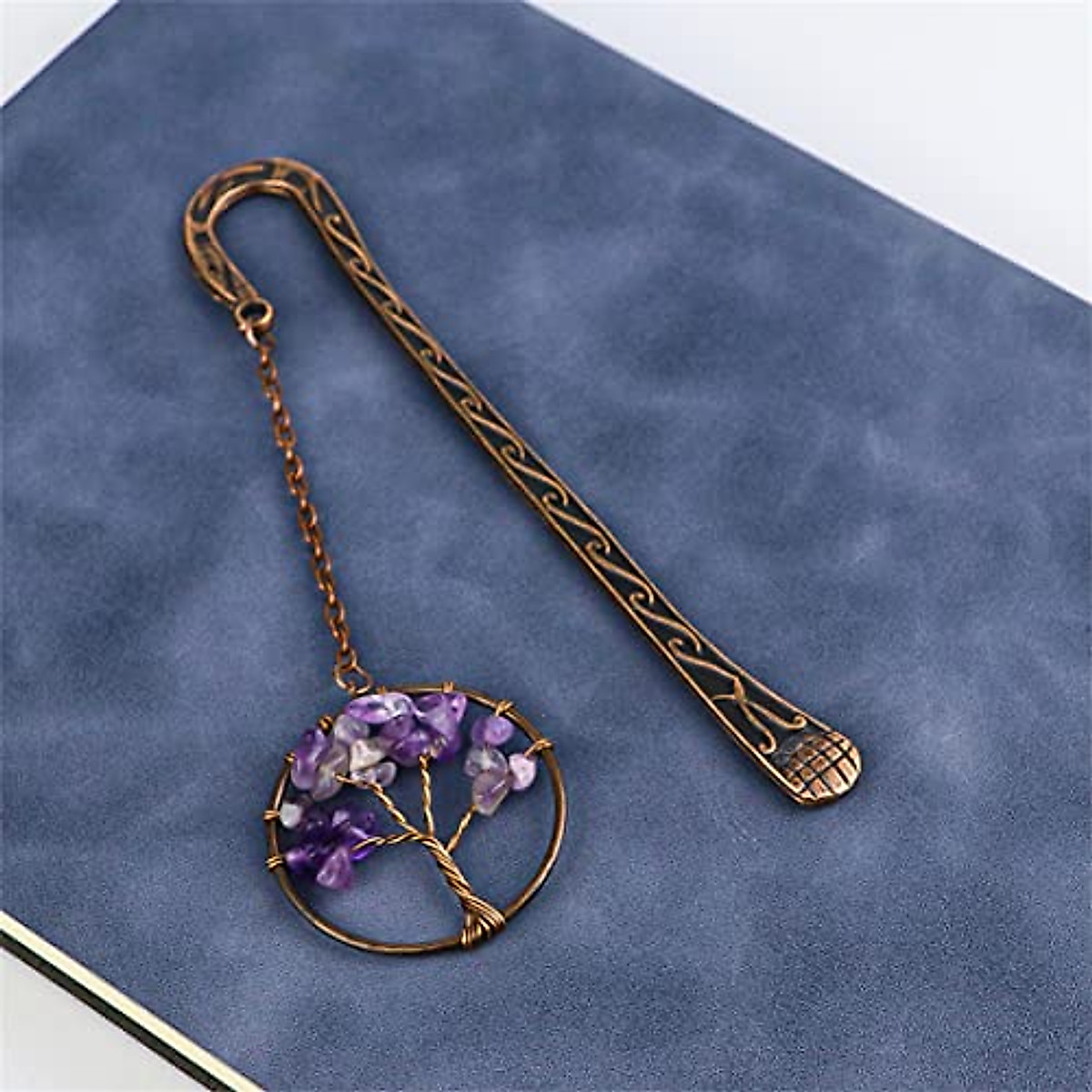 Bookmarks Vintage Style Metal Bookmark Page Marks for Woman Men Students Teen, 2PCS