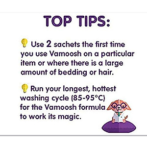 Vamoosh Pet Hair Dissolver 3 x 100g (1 box) Pet Hair Remover for Washing Machines – Dissolves dog hair, cat hair, horse hair etc in the laundry