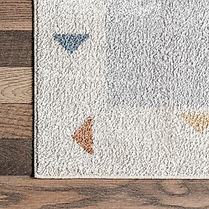 nuLOOM Talia Bashful Fox Kids Machine Washable Area Rug, 5x8, Beige