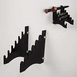 Dagger Rack Butterfly Knife Rack Knife Display Rack Acrylic Knife Storage Rack Wall Display Rack EDC Small Knife Rack (Black)