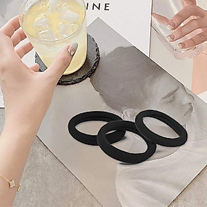 Hair Ties for Girls, IKOCO 50Pcs Seamless Hair Ties for Thick Hair, Hair Ties No Damage Ponytail Holders for Women Girls