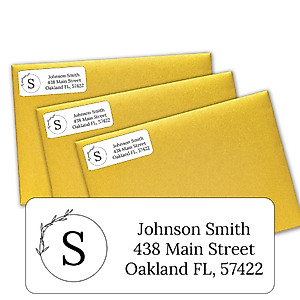 Return Address Labels Personalized Stickers – 60 Personalized Address Labels Self Adhesive, Simple Flat Sheet Return Address Stickers for Envelopes, Quality Custom Address Labels, Return Label