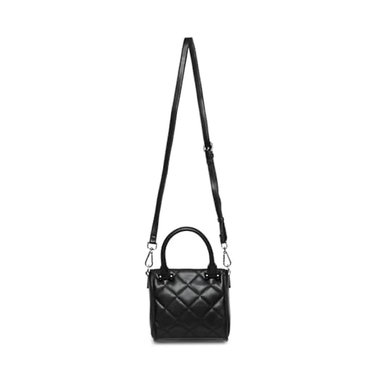 Steve Madden BBABI Quilted Top Handle Crossbody, Black