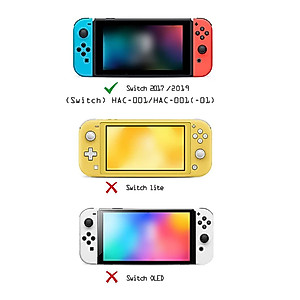 LCD Screen Replacement for NS Switch, LCD Screen Display Glass Assembly Accessories for NS Switch Console(Only LCD Screen and Not for Switch Lite)(Remove The 2 Films Before Installation)