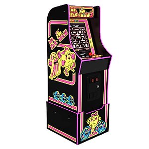 Arcade1Up BANDAI NAMCO Legacy Arcade Game Ms. PAC-MAN™ Edition – Arcade Machine for Home - 14 Classic Games