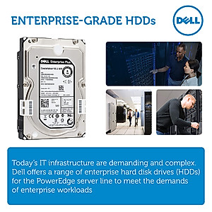 DELL ENTERPRISE CLASS 4TB 7.2K RPM SATA 3.5" 6Gbps HARD DRIVE W/TRAY FOR PowerEdge R210 II R220 R310 R320 R410 R415 R420 R510 R515 R520 R710 R720 R720XD T110 II T310 T320 T410 T420 T620 T710 (Renewed)