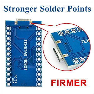 OSOYOO Pro Micro 5V/16MHz Module Board with 2 Row pin Header Replace wit Pro Mini for Arduino