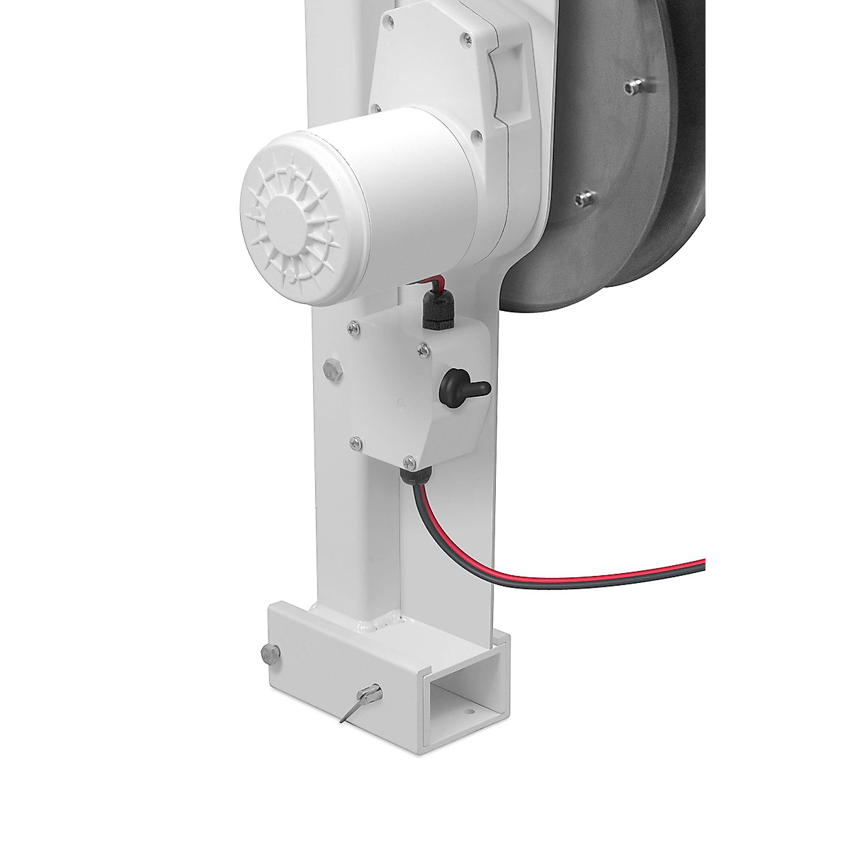 Trac Camco Outdoors Line Hauler Winch - Features 110 lb Lift Capacity & Corrosion-Resistant Powder-Coated Aluminum Frame - Low Amp Usage, Line Speed of 127-150 Ft per Min (69280)