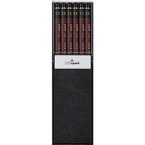 uni Hi Wooden Pencil - 2B - Box of 12 (HU2B)
