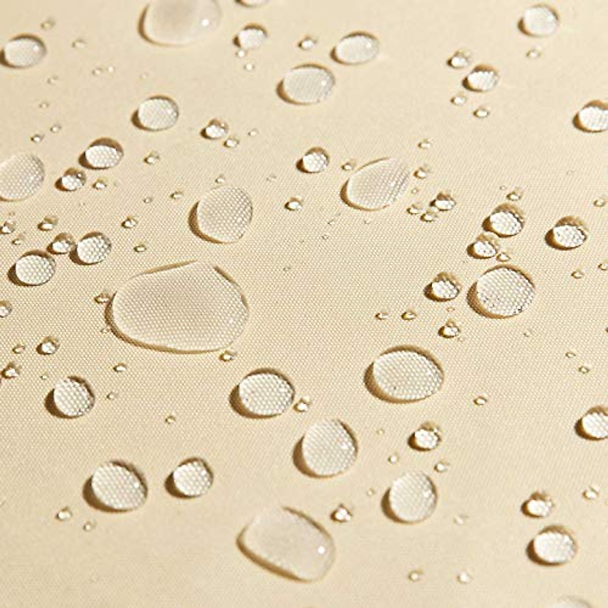 ColourTree 14' x 14' Beige Square Waterproof Sun Shade Sail Canopy Awning Shelter Fabric Screen, 95% UV Blockage UV & Water Resistant, for Outdoor Patio Garden Carport (We Make Custom Size)