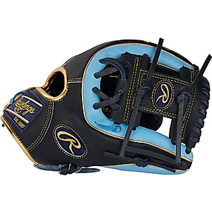 Rawlings | HEART OF THE HIDE R2G Baseball Glove | Right Hand Throw | 11.5" - Pro I-Web | Navy/Columbia Blue