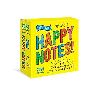 2023 Instant Happy Notes Boxed Calendar: 365 Reminders to Smile and Shine! (Daily Motivational Desk Gift)