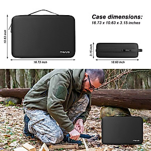 MOSISO Case with 68 Slots for Knife, Organizer Storage Pocket Case, Display Case for Folding Knife, Shockproof Box with Handle for Tactical, Survival, Outdoor EDC Mini Knife, Butterfly Knife, Black