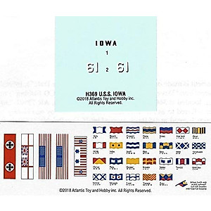 Atlantis USS Iowa Big Battleship Plastic Model Kit 1/535 Toy and Hobby