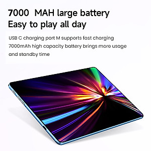 Pssopp Gaming Tablet, for Android 11 10in Tablet for Daily Use (Blue)