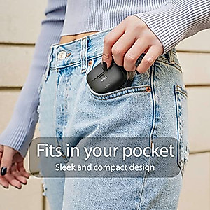 MQES Active Noise Cancelling Wireless Earbuds,in-Ear Headphones Bluetooth 5.2, Built-in 4mics Earphones,Touch Control, ANC and ENC, IPX5 Waterproof, 30H Playtime, for iPhone & Android
