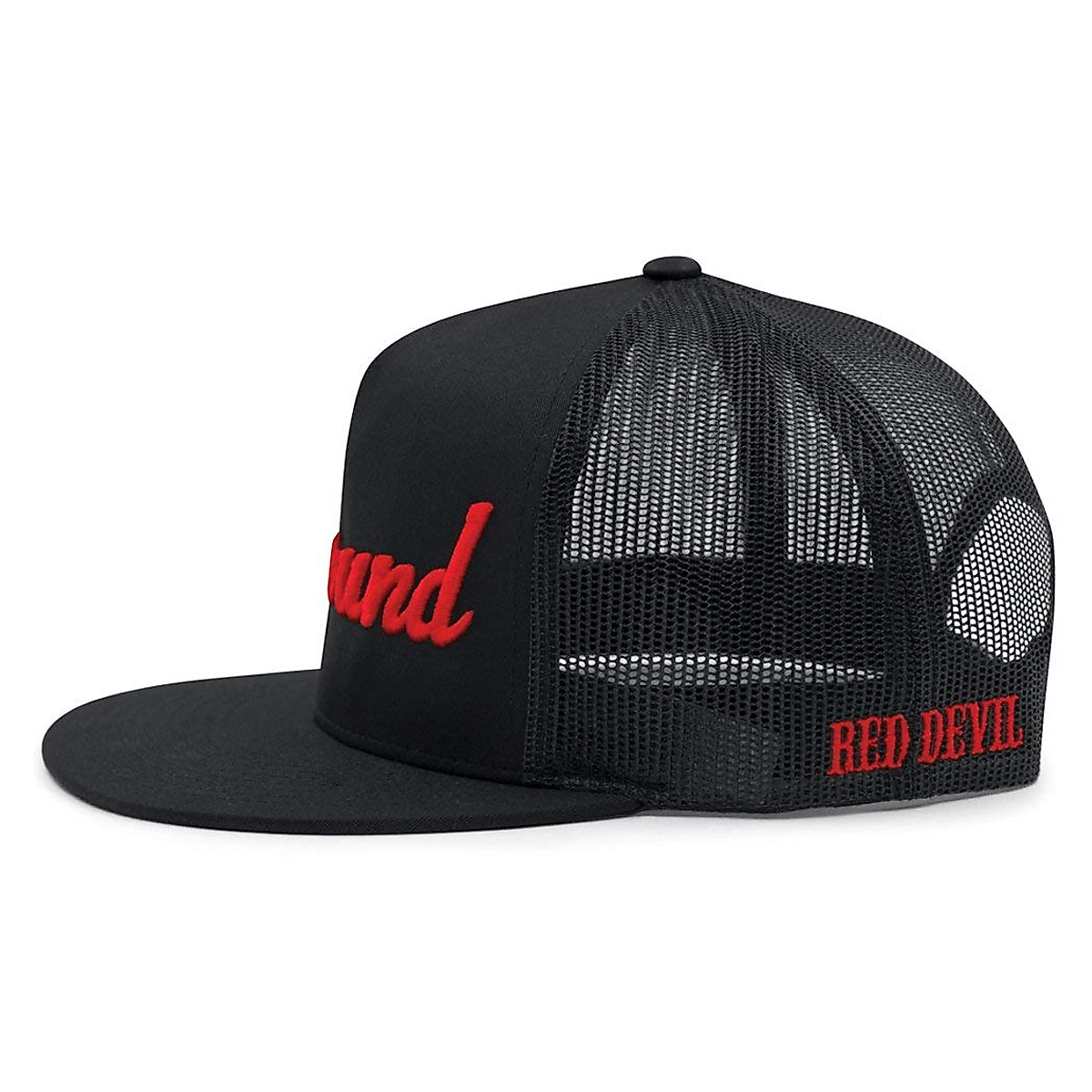 RED DEVIL CLOTHING Hellbound Mens Trucker Hats | Mesh Baseball Snapback Cap | Adjustable Mesh Back Cooling Cap