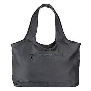 ZOOEASS Women Fashion Large Tote Shoulder Handbag Waterproof Tote Bag Multi-function Nylon Travel Shoulder(Grey)