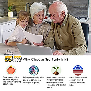 Limeink© 5 Pack Remanufactured 30XL Ink Cartridges (3 Black, 2 Color) Use Replacement for ESP: 3.2, C110, C310, C315, Office 2150, Office 2170, Hero 3.1 Hero 5.1 Series Printers 1550532 1341080