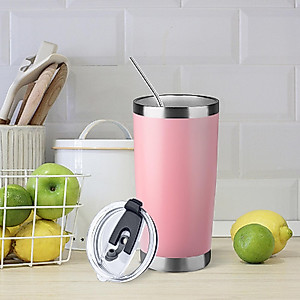 MEZMUT 20oz Tumbler Replacement Lids, 2 Pack Tumbler Lid Replacement Spill Proof Splash Resistant Lids, Coffee Mug Covers Replacement Lid for Mouth Stainless Steel Tumblers Cup(Black)